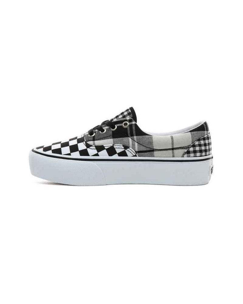 Vans Era Platform Plaid Checkerboard Black/True White | Vans Store
