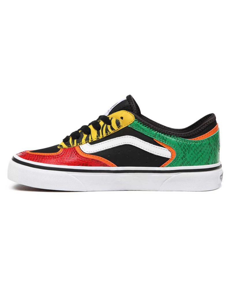 Vans Rowley Classic Multi Animal Rasta/Black | Vans Store