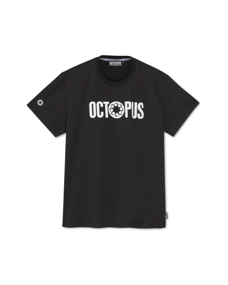 Octopus T-Shirt Outline Logo Tee Black | Negozio Octopus