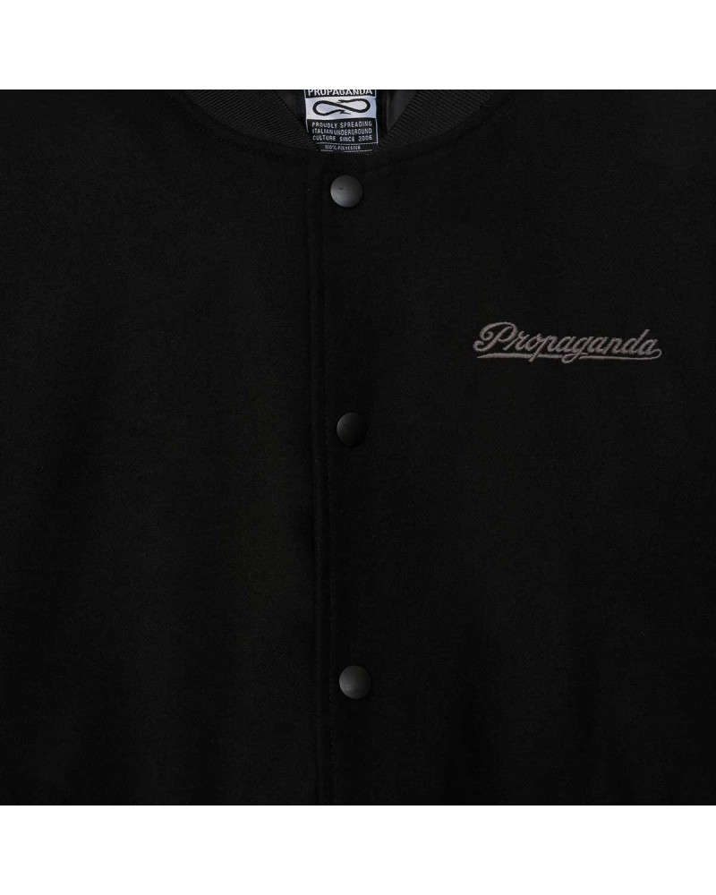 Propaganda Baseball Varsity Jacket Black | Online Shop Propaganda