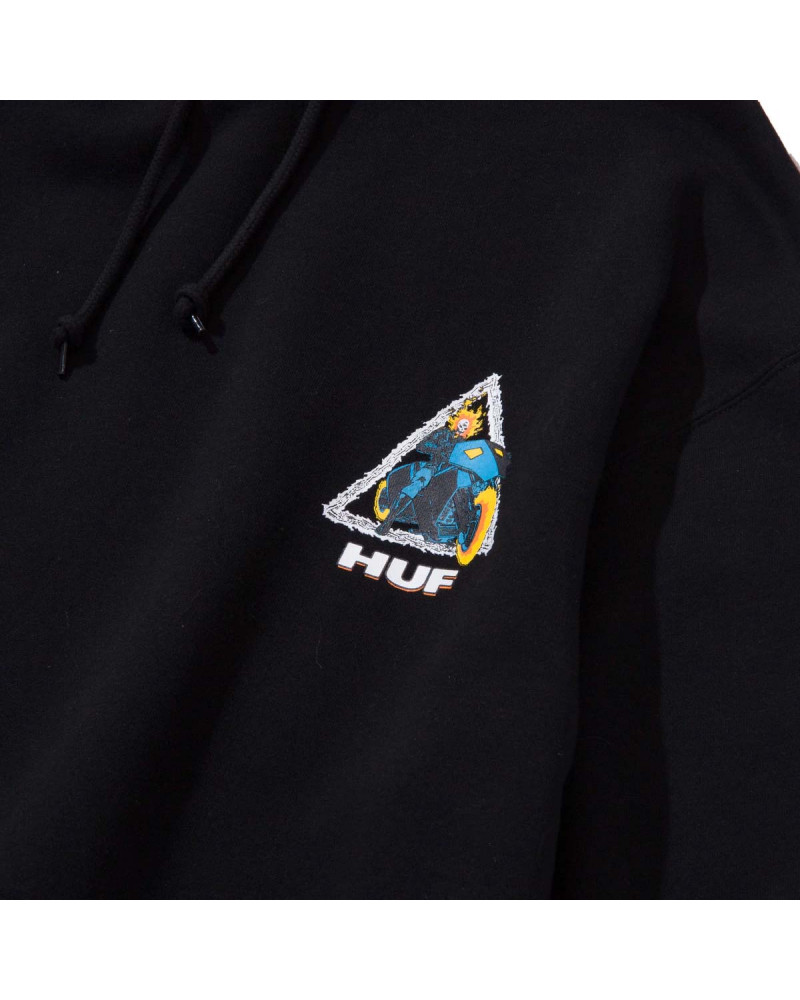 HUF X Marvel - Ghost Rider TT PO Hoodie Black | Huf Online Shop