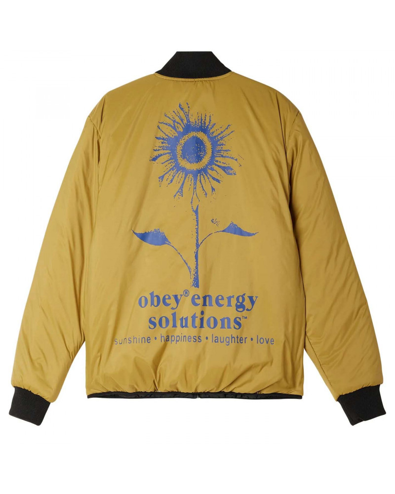 Obey Quilted Jacket Reversible Black | Online Shop Obey Jacket