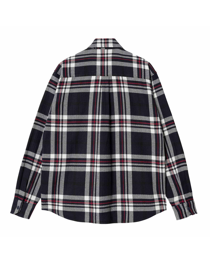Carhartt Wip L/S Wallace Shirt Wallace Check Dark/Navy | Carhartt Wip