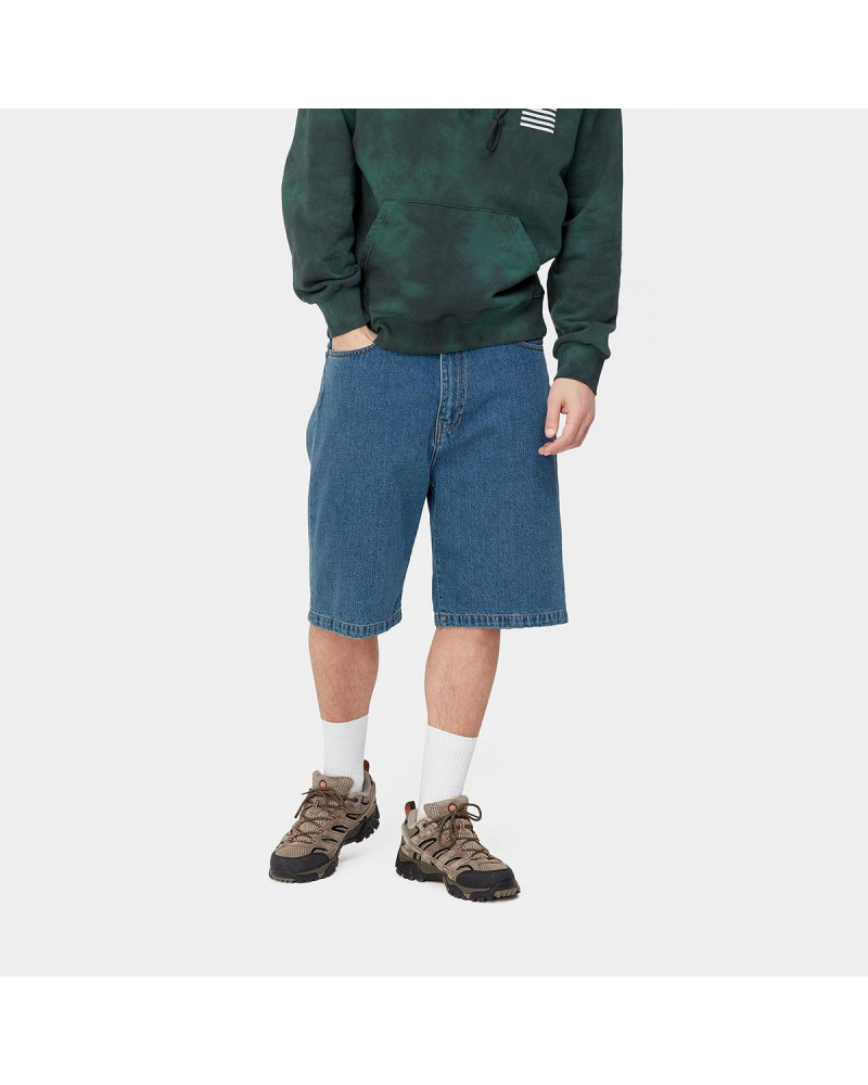 Carhartt Wip Landon Short Blue (Heavy Stone Wash) | Carhartt Wip