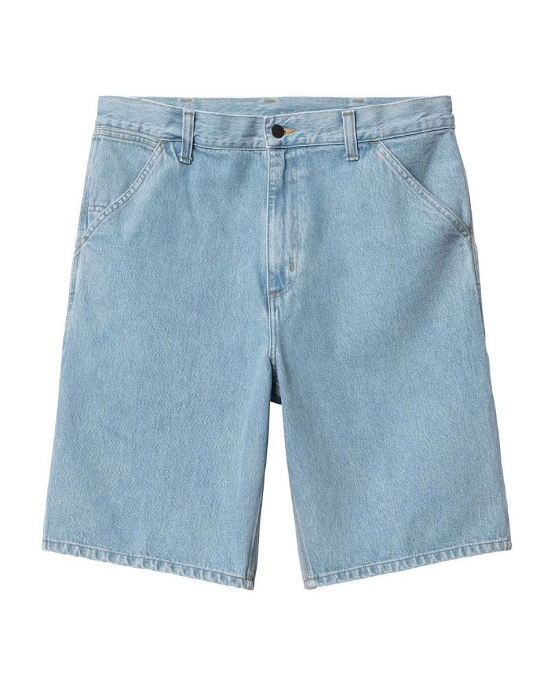 Carhartt Wip Single Knee Short Blue (Heavy Stone Bleached) | Carhartt ...