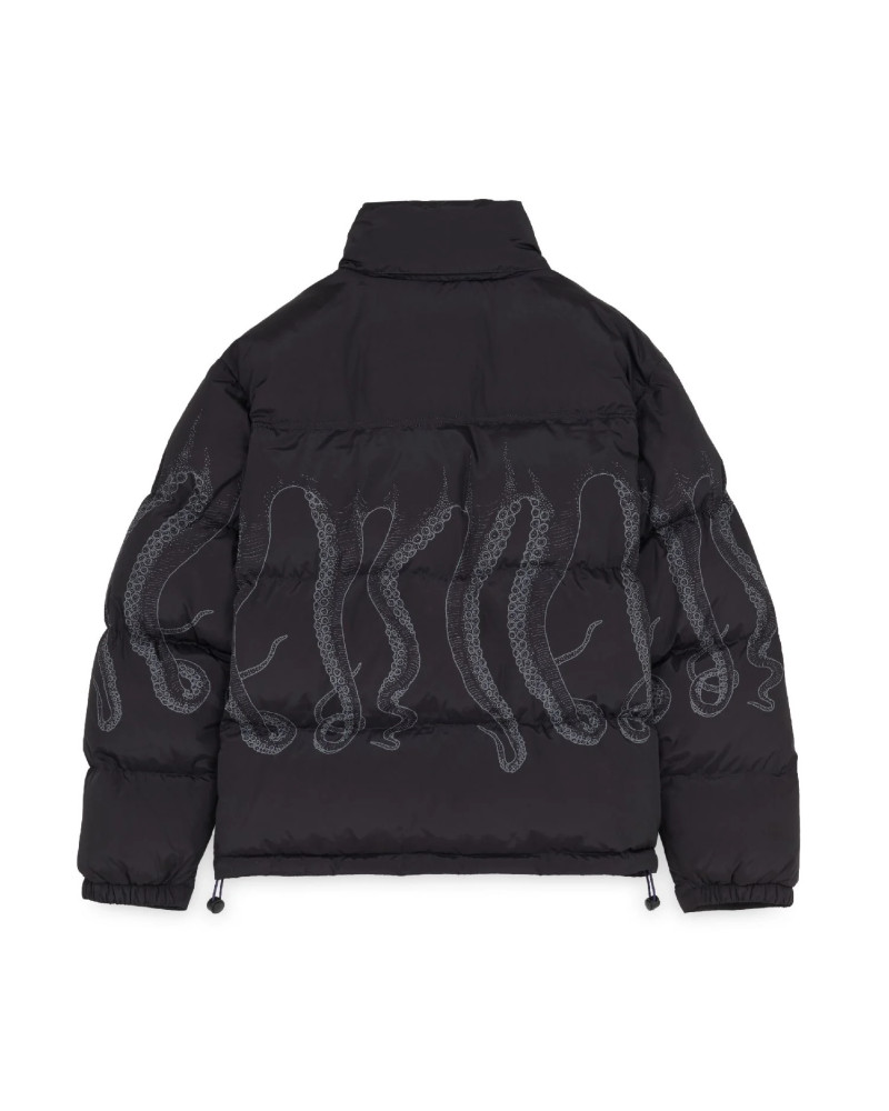 Octopus Outline Puff Jacket Black | Octopus Negozio Online