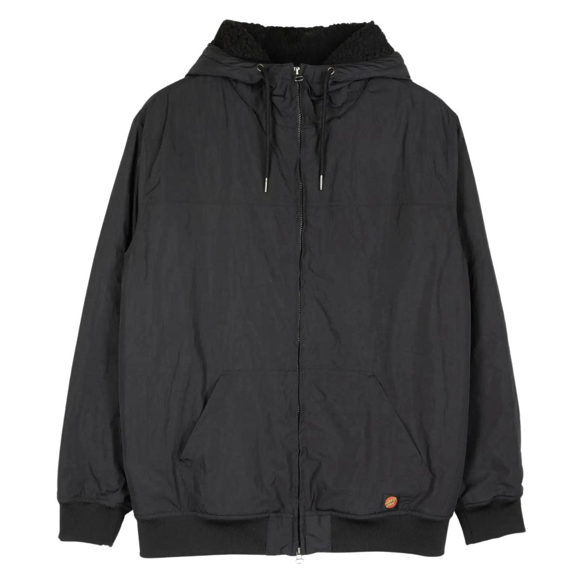 Hooded Windbreaker Black Santa Cruz Windbreaker Santa Cruz Ember Jacket ...